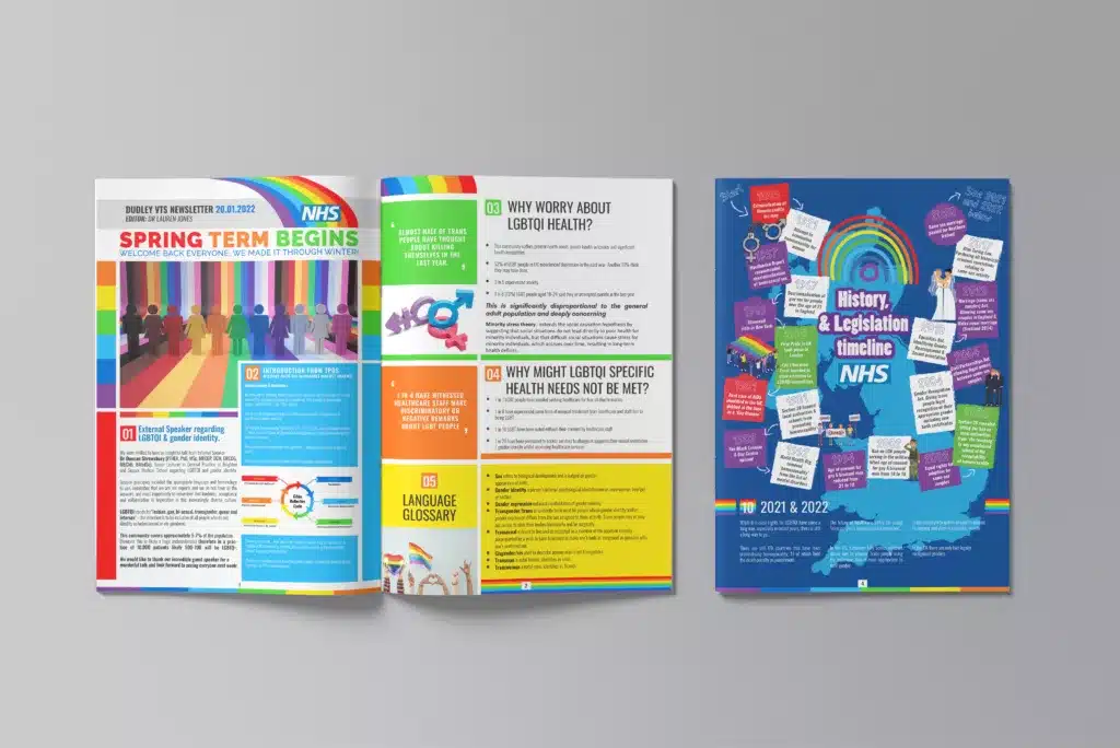 NHS Newsletter Design - Diablos Designs